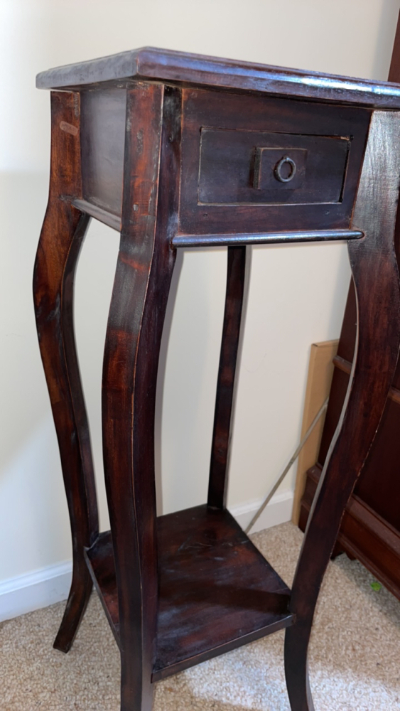 Vintage Wood Side Table